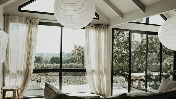 Vila superluxo, 1 quarto, para não fumantes, vista para a montanha | Área de estar