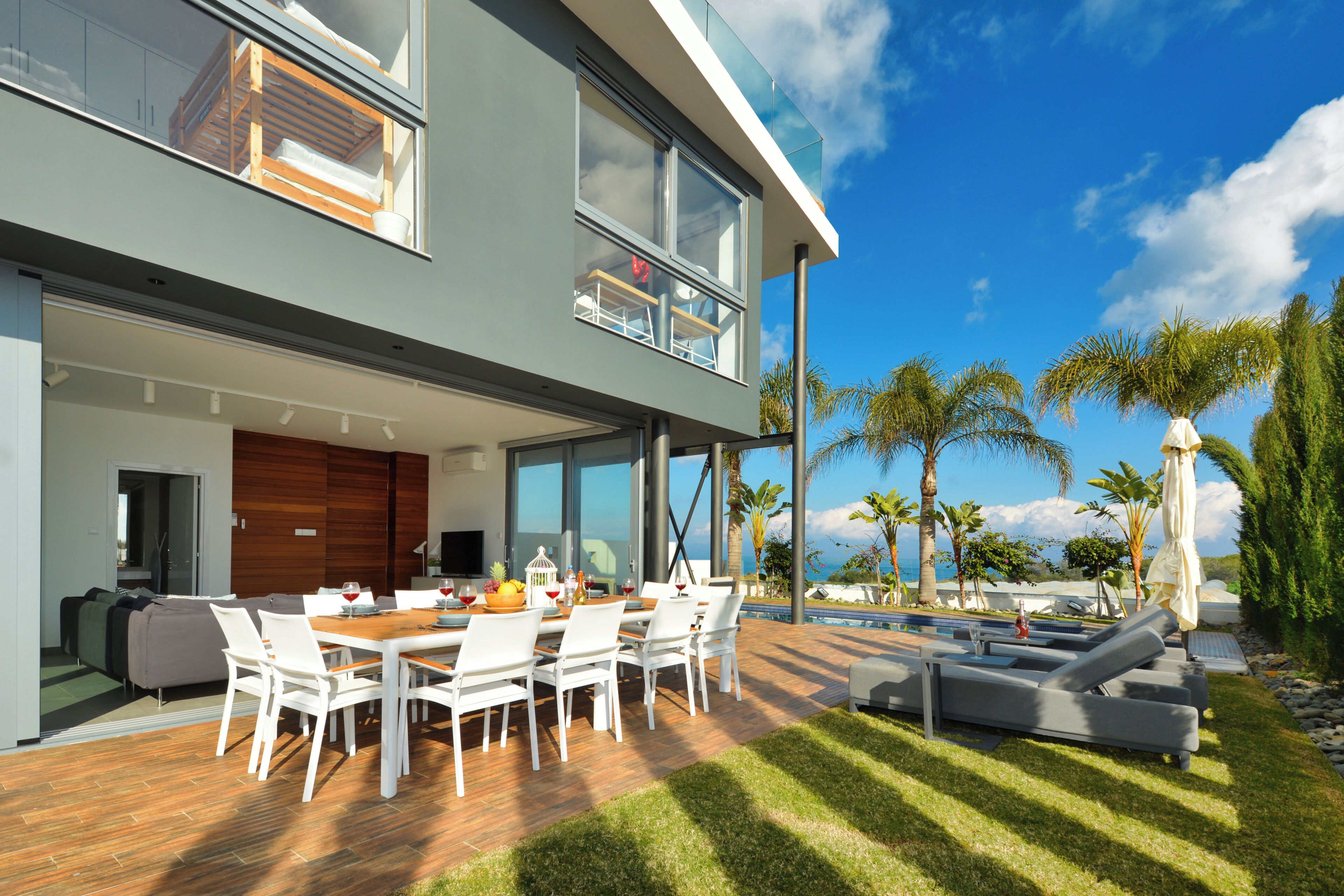Villa, 3 quartos, piscina privativa, vista para o jardim | Refeições ao ar livre