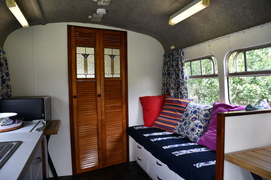Evi The School Bus At Oromahoe Downs Farm - Northland