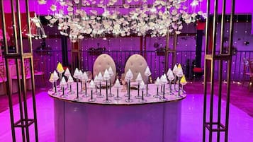 Espaço exterior para banquetes