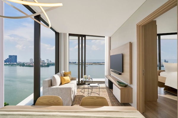 Quarto premier, 1 quarto (with Study) | Área de estar | Smart TV 49 polegadas com canais a cabo, TV