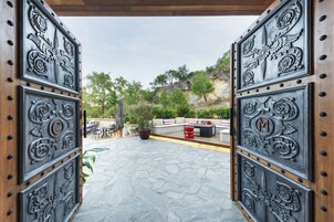 Entrada do alojamento