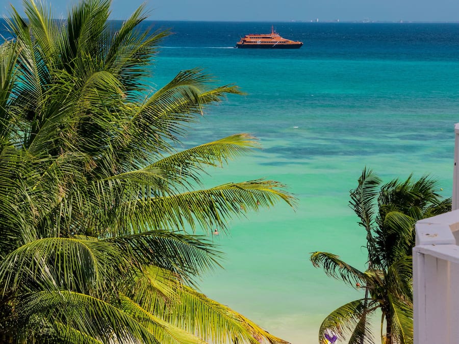 Vista para a praia ou o mar