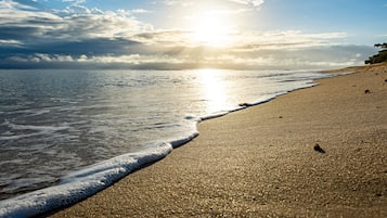 Na praia