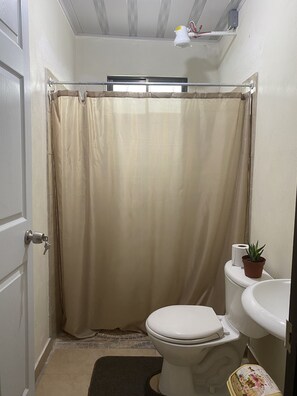 Apartamento, 2 quartos | Casa de banho | Toalhas fornecidas 