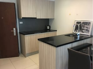 Apartamento em Condomínio Fechado, 1 quarto | Cozinha privada