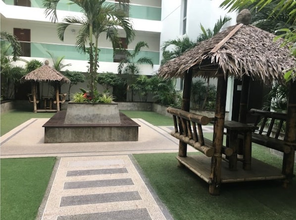 Apartamento em Condomínio Fechado, 1 quarto | Terrenos do alojamento
