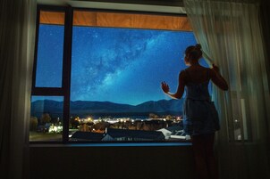 Quarto casal luxo, vista para o lago | Vista do quarto