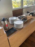 Café da manhã com buffet todos os dias mediante uma taxa
