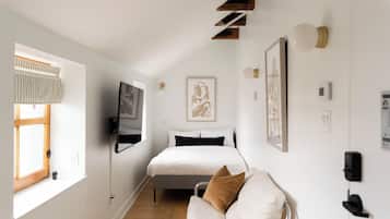 Suite-Estúdio de Luxo, 1 cama de casal | 1 quarto, roupa de alta qualidade, camas de colchão viscoelástico