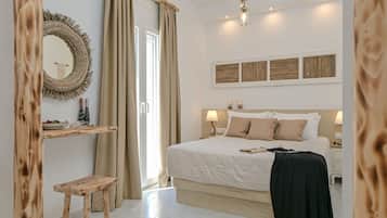 Apartamento Deluxe | 1 quarto, roupa de alta qualidade, camas de colchão pillowtop, minibar