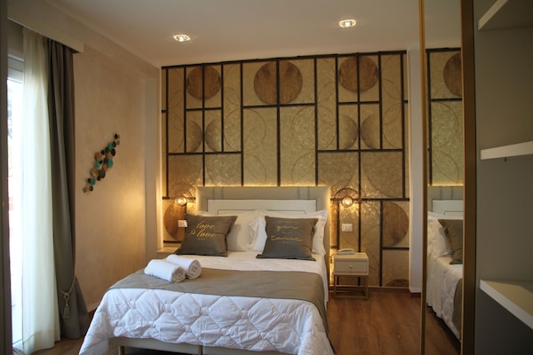 Quarto Duplo ou Twin Superior, vista para o mar | 1 quarto, lençóis de algodão egípcio, roupa de alta qualidade