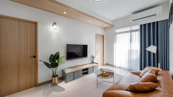 Quarto quádruplo conforto, 2 quartos | Wi-Fi de cortesia, roupa de cama