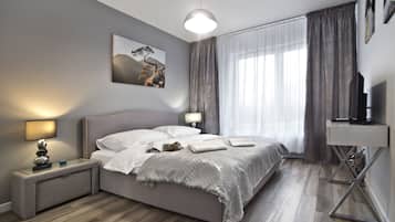 Apartamento Comfort | 1 quarto, ferro/tábua de engomar, Wi-fi grátis, roupa de cama fornecida