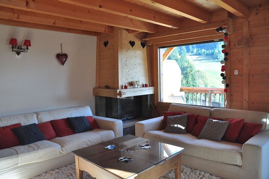 Chalet Mitoyen Vue Imprenable 10 Personnes - La Clusaz