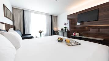 1 quarto, minibar, cofre no quarto, secretária