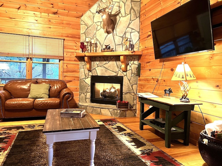 2 River Front Cabins Side By Side! 7th Night Free! Ask Host - Blue Ridge Mountains