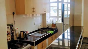 Apartamento Premium, 1 quarto | Cozinha privada | Uma chaleira elétrica