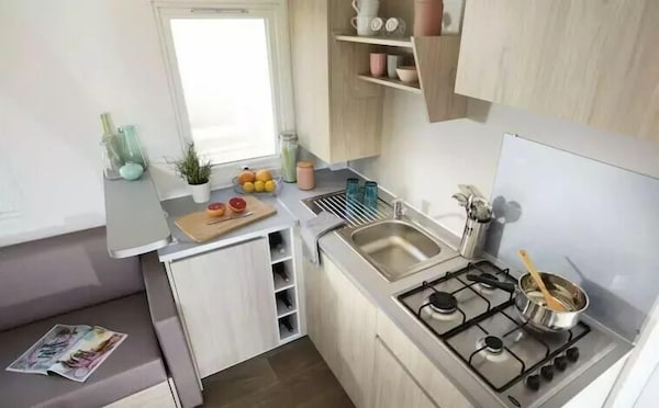 Camping Kalliste **** - Mobile Home Comfort 4 Rooms 6 People Air-conditioned - Capo Corso