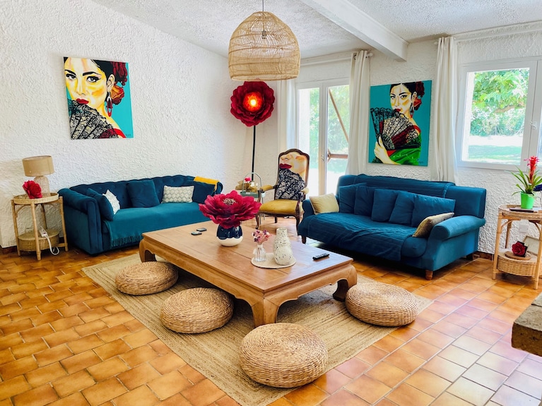 Cottage De Charme - 8 Couchages - Parc 2000 M2 - Barbecue - Poney Club - Kayak - Saint-Aunès