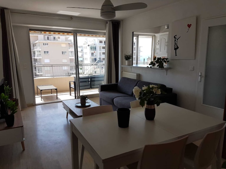 Charming T2 48m² Balcony Sea View 4 Sleeps 2min From The Beach - Vallauris