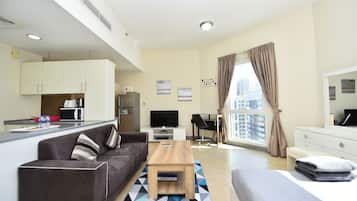 Suite-Estúdio Executiva | Cofre no quarto, com decoração personalizada