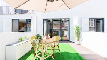 Quarto, 1 cama de casal | Terraço/pátio interior