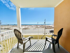 Condo, 1 quarto, sacada, vista para a praia (315) | Vista da sacada