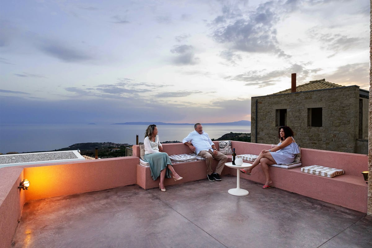 Villa de Luxo (Elpiniki) | Terraço/pátio interior