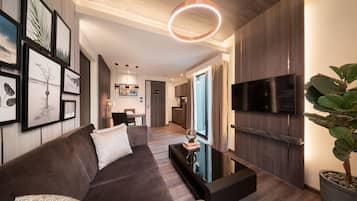 Suite Júnior | Sala de estar | Smart TV, Netflix, serviços de streaming