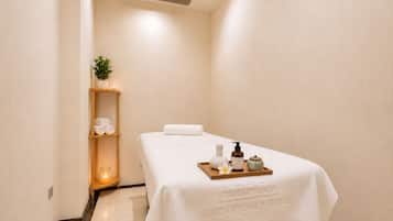 Tratamentos corporais, aromaterapia, massagens com pedras quentes