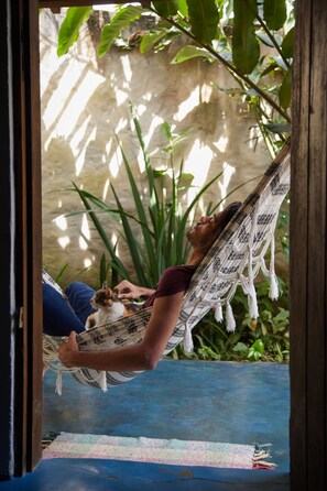 Chalé, casa de banho privativa (Ipê) | Terraço/pátio interior