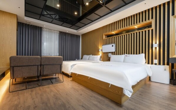 Quarto (Family Twin Room-Tempo Mattress (Air ) | 1 quarto, Wi-fi grátis, roupa de cama fornecida 