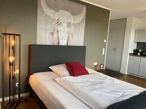 Apartamento standard | 1 quarto, Wi-Fi de cortesia, roupa de cama