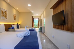 Camas de colchão Select Comfort, minibar, cofre no quarto 