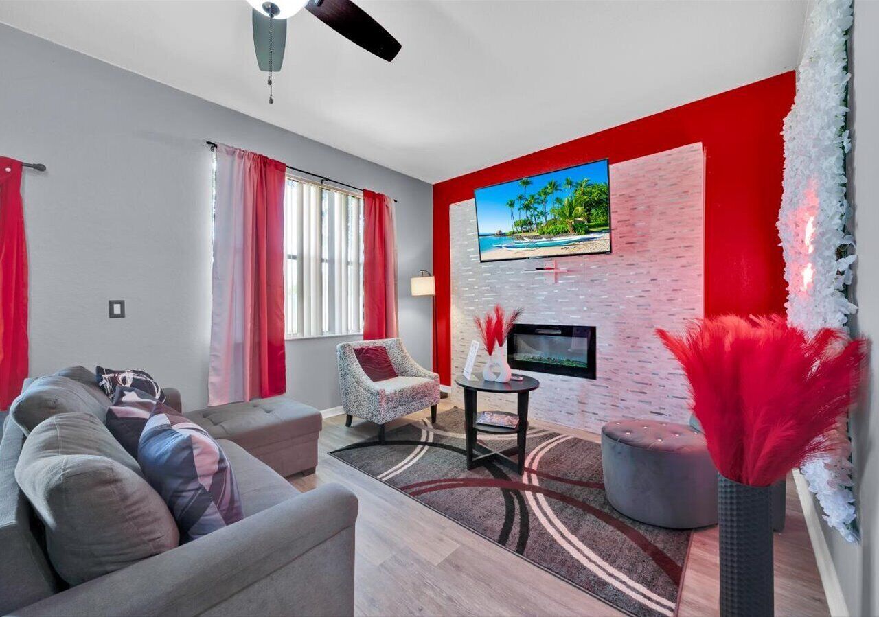 King Sizeste, Fireplace, Resort Style,15mns 2disney - Florida