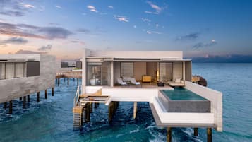 Vila, piscina particular (Sunset Overwater) | 1 quarto, roupas de cama premium, edredons de pluma, frigobar