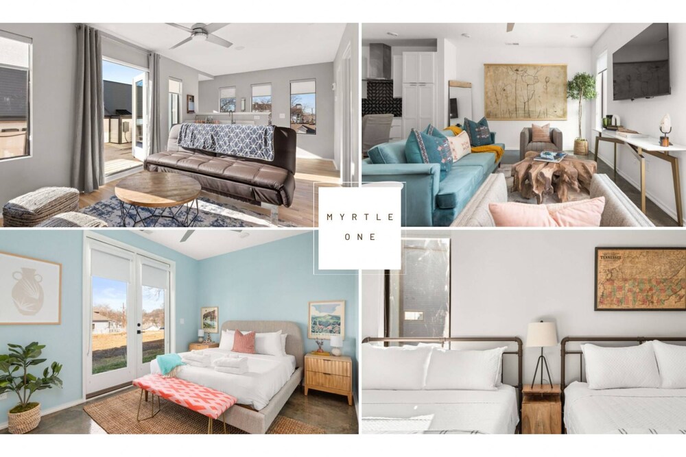 Myrtle One ~ This Is A Combined Listing Made Of Two Adjoining 4br/4ba Condos With Adjoining Rooftops - 내슈빌