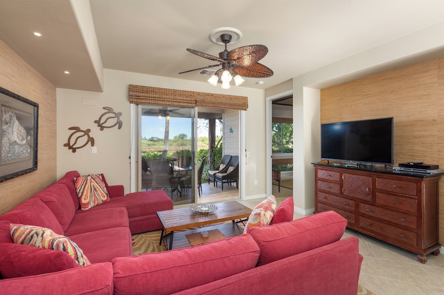 Mauna Lani Palm Villas D2 Corner Unit With Views Of Historic Lava Fields - Waikoloa Village, HI