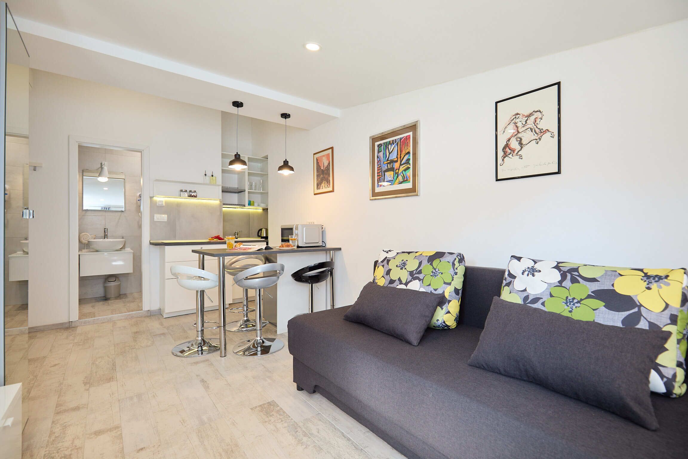 Apartamento (1 Bedroom) | Sala de estar