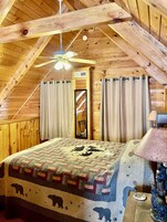 Chalé Básico | 2 quartos, roupa de cama fornecida 