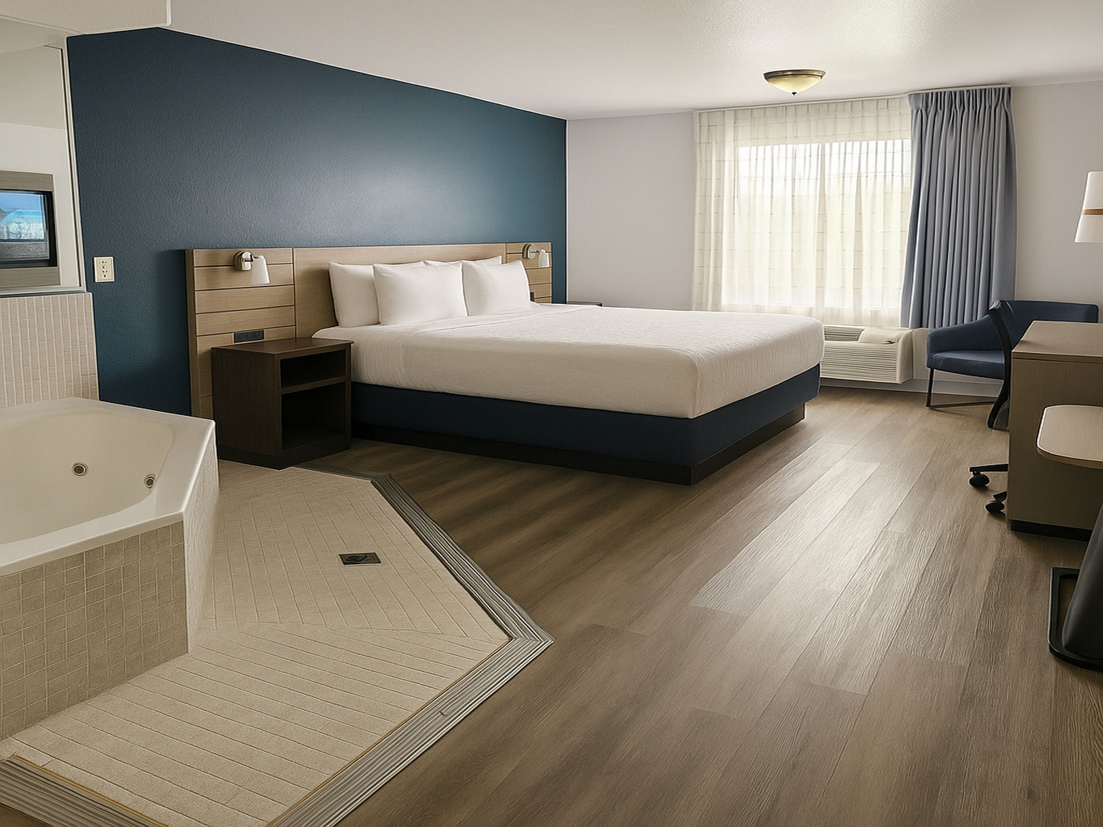 Quarto exclusivo | Área de estar | TV LED 40 polegadas com canais a cabo, TV