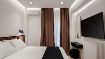 Apartamento Cidade, 2 quartos, varanda | 2 quartos, cofre no quarto