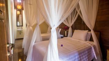Wi-fi grátis, roupa de cama fornecida