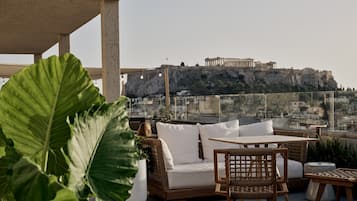 Terraço no piso superior