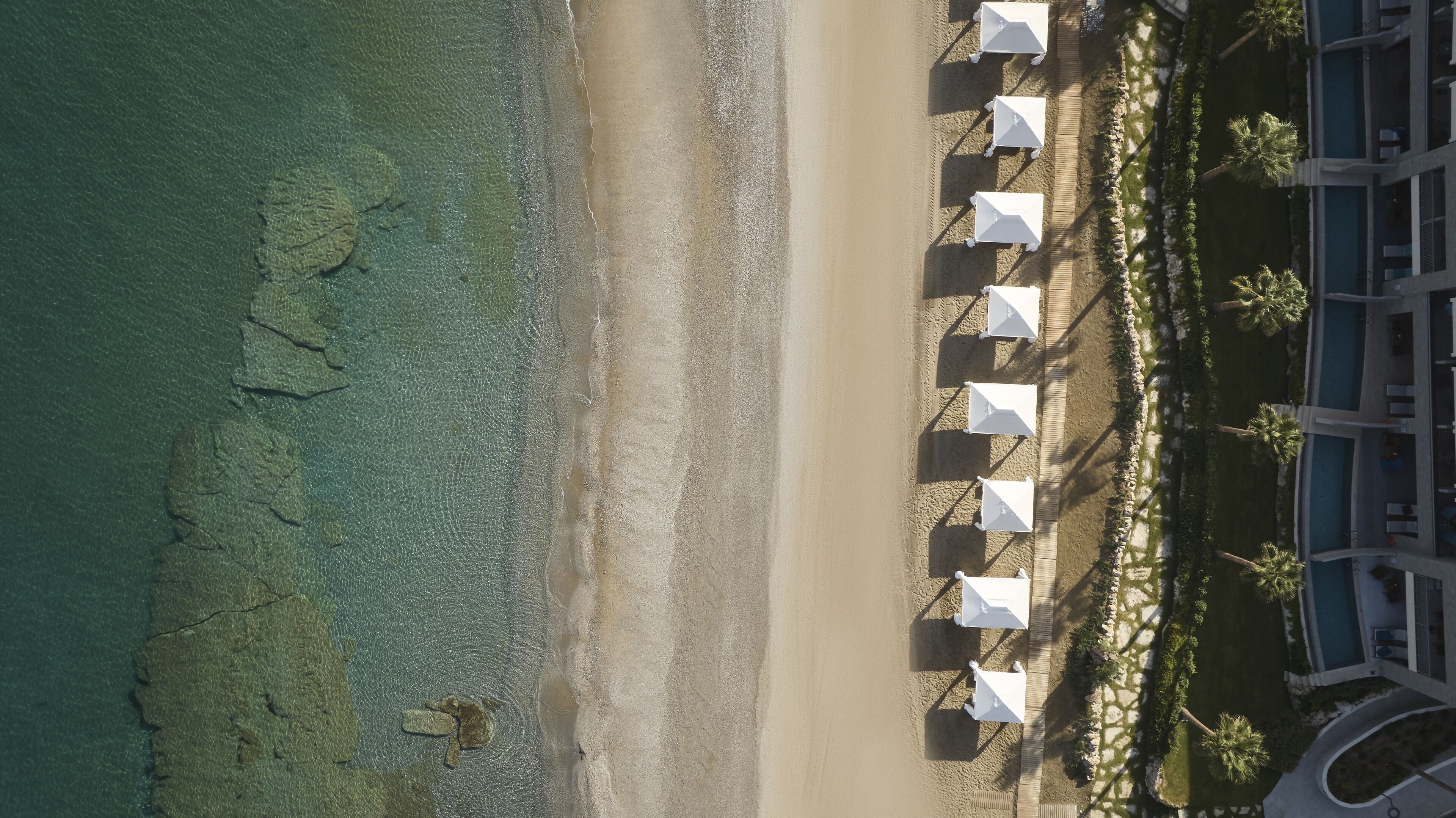 Uma praia privada 