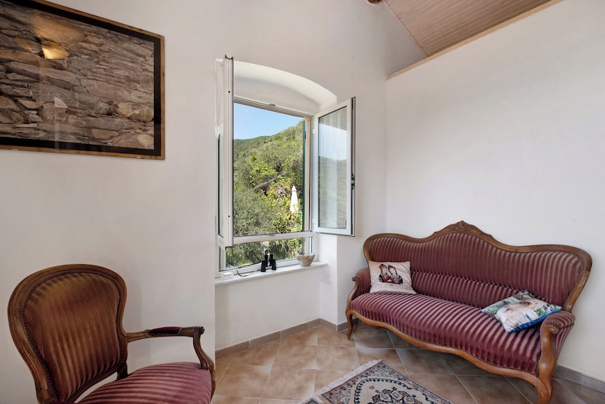 Villa 'Cottage Rustico Con Vista Mare' Met Uitzicht Op Zee, Gedeeld Terras En Wi-fi - Chiavari