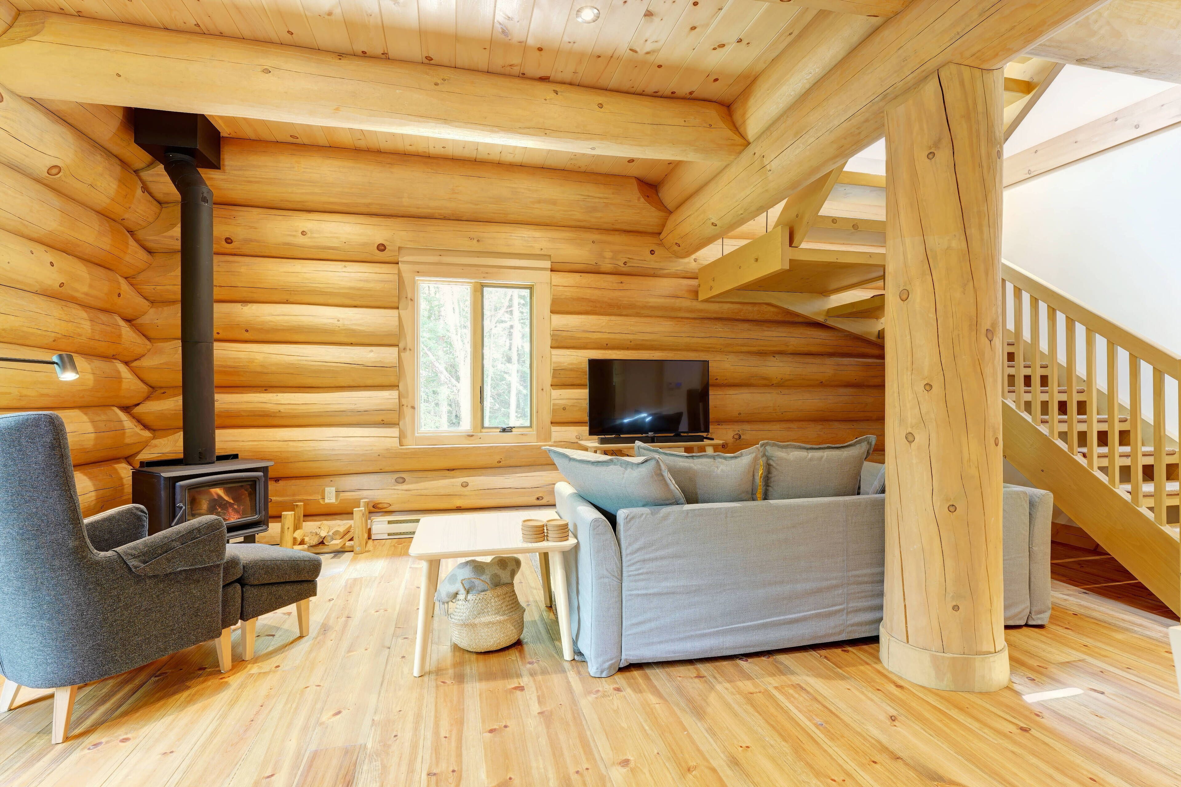Bois Rond  Intimité  Accès Au Lac Naturel  Foyer Au Bois  Sauna - Québec