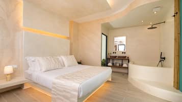 Saint Suite with indoor Jacuzzi bathtub | Roupas de cama de algodão egípcio, roupas de cama premium