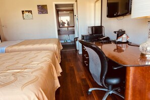 Secretária, ferro/tábua de engomar, Wi-fi grátis